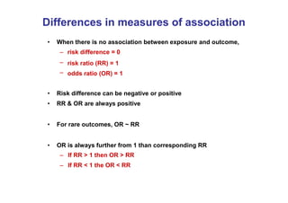 Measures of association - Biostatistics | PPTX