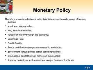 conducting monetary policy | PPT