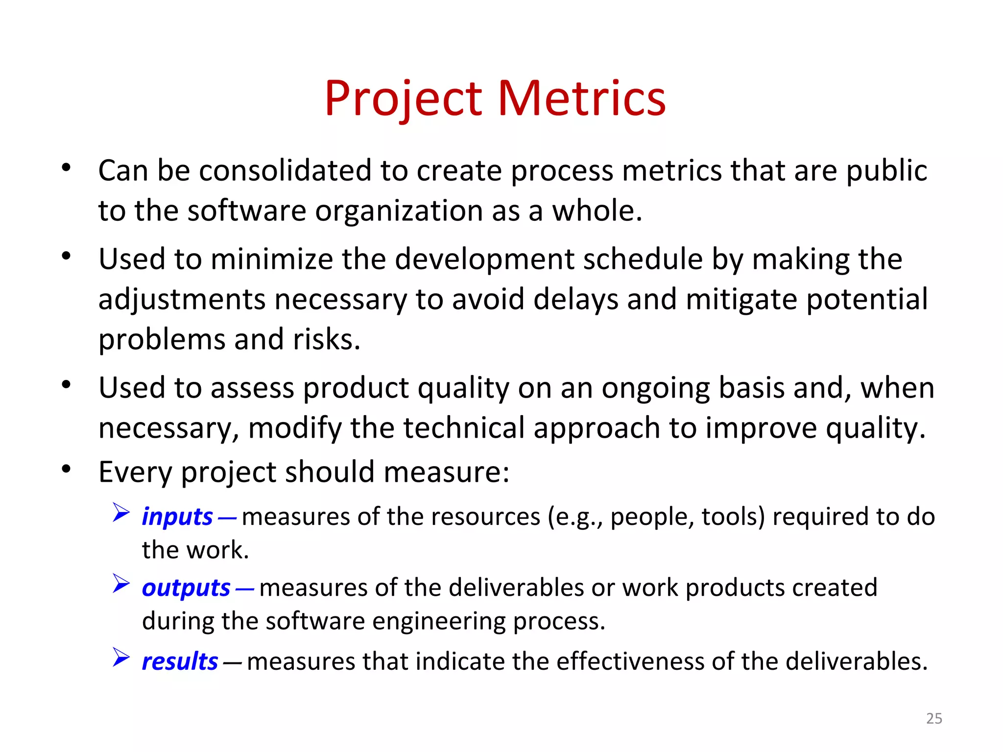 Software Engineering (Metrics for Process and Projects) | PPT