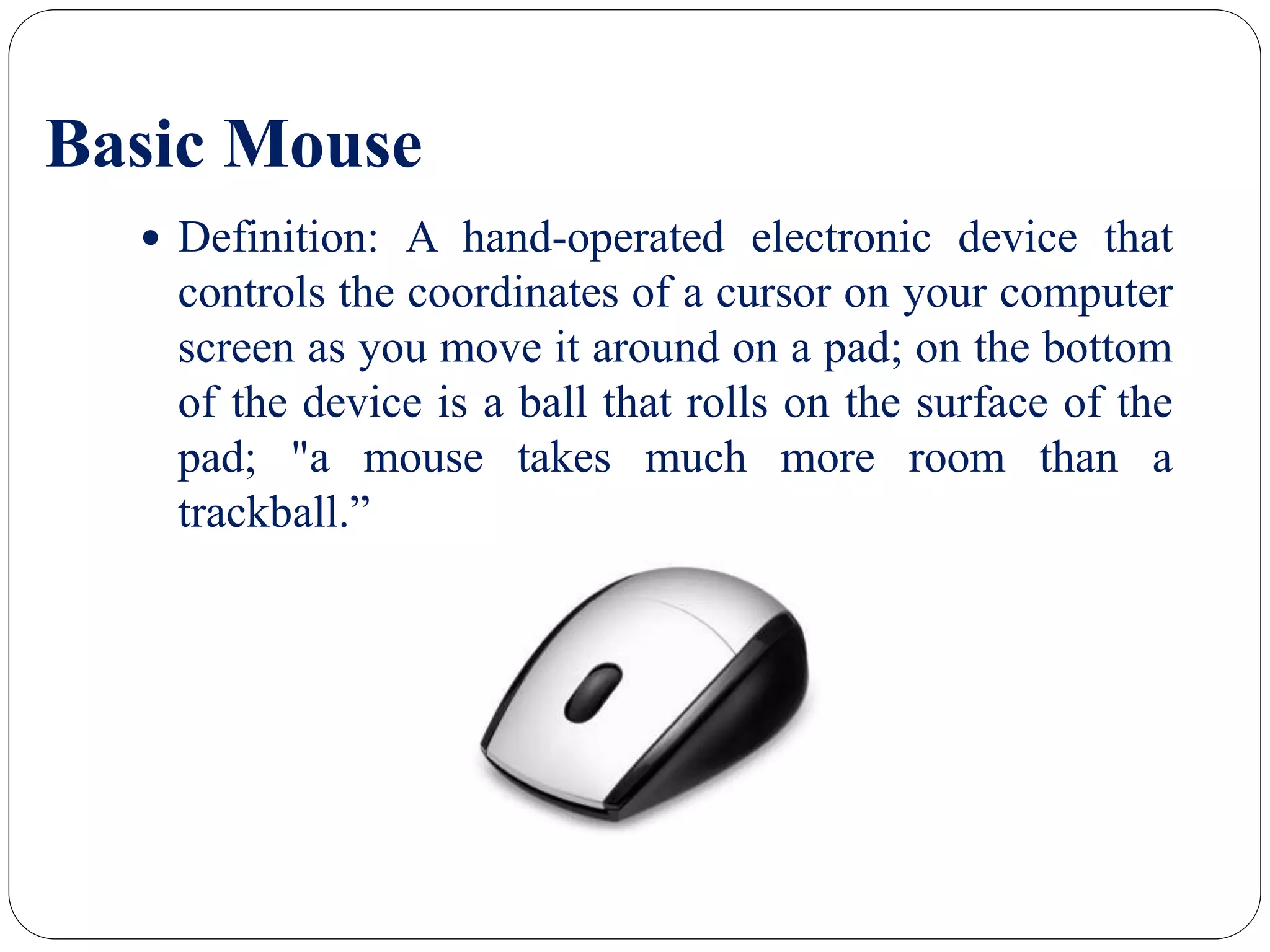 keyboard and Mouse performance | PPT
