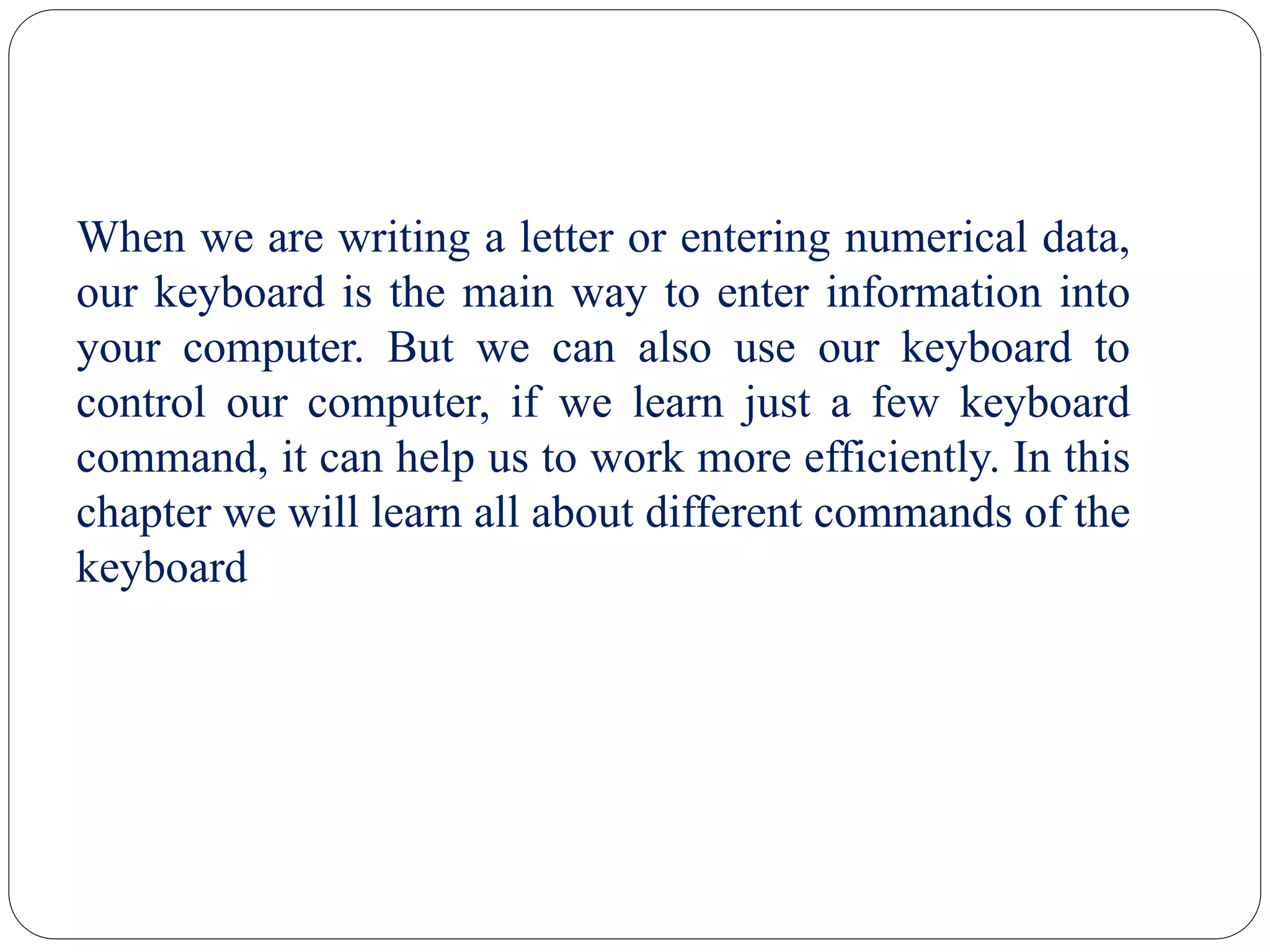 keyboard and Mouse performance | PPT
