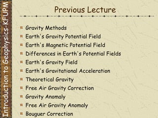 ÖNCEL AKADEMİ: INTRODUCTION TO GEOPHYSICS | PPT