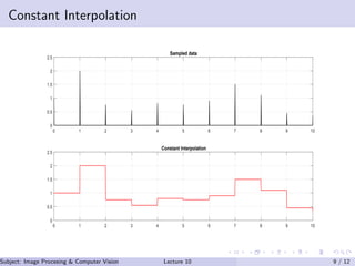 Lecture 10 (Digital Image Processing) | PPT