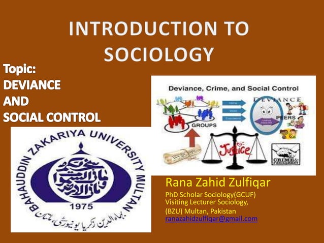 Deviance and social control | PPTX | Crime & Harmful Acts to ...