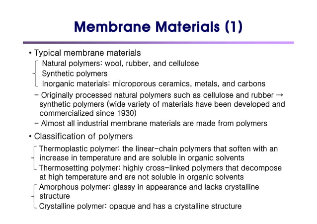 Membrane separation | PDF