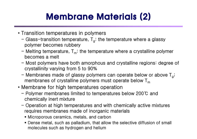 Membrane separation | PDF