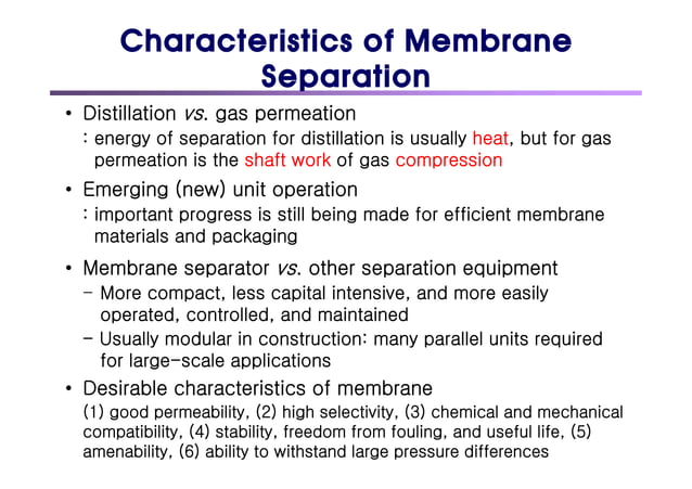 Membrane separation | PDF
