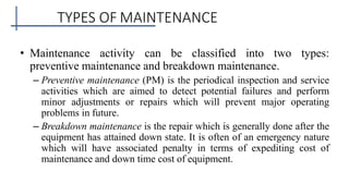 Replacement models and maintenance analysis | PPTX | Financial Planning ...