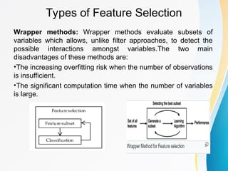 feature selection slides share and types of features selection | PPT