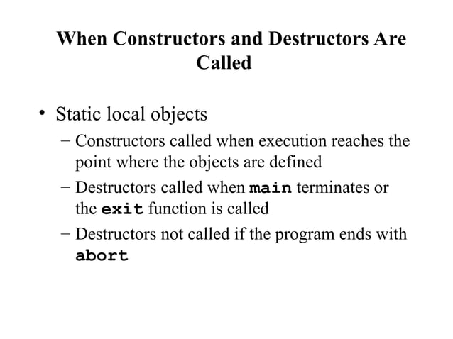 lecture10 introduction to Classes and Objects.ppt lecture10 introduction to Classes and Objects.ppt
