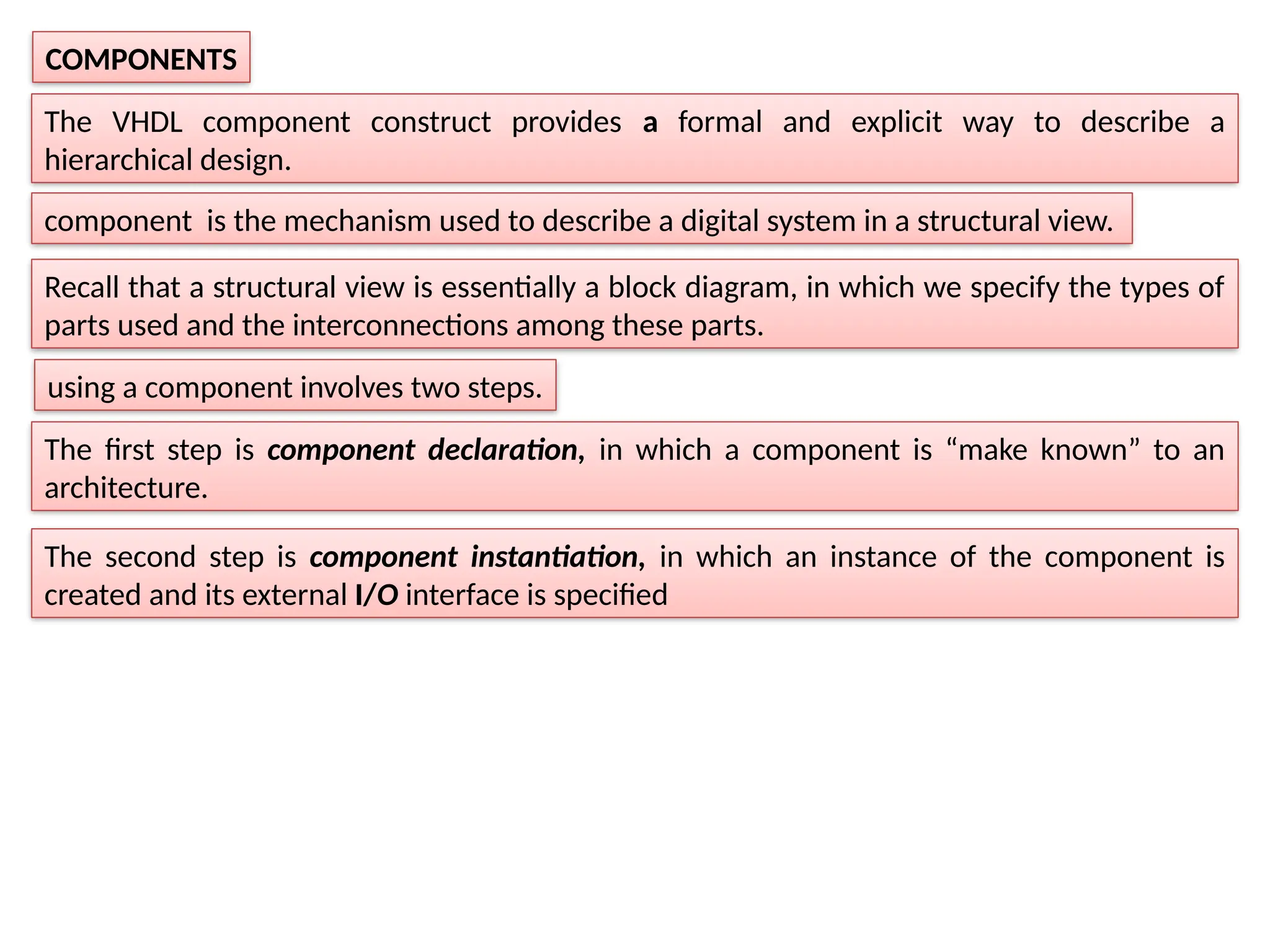 lecture10.pptx: HIERARCHICAL DESIGN IN VHDL | PPTX