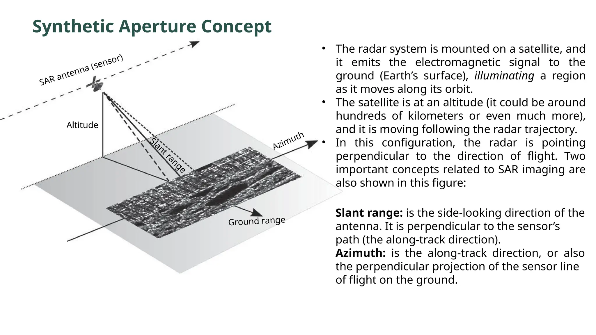 Synthetic Aperture Radar (SAR): Principles and Data Types in Remote ...