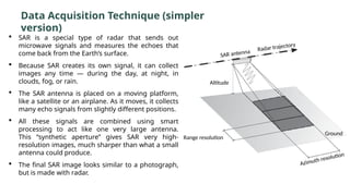 Synthetic Aperture Radar (SAR): Principles and Data Types in Remote ...
