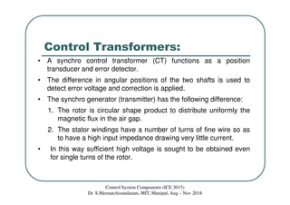 Lecture 10 applications of synchros | PDF