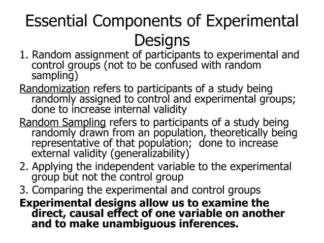 Lecture 10 between groups designs | PPT