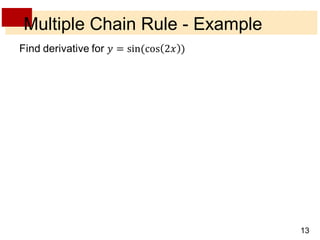 Lecture 10 chain rule - section 3.4 | PPT
