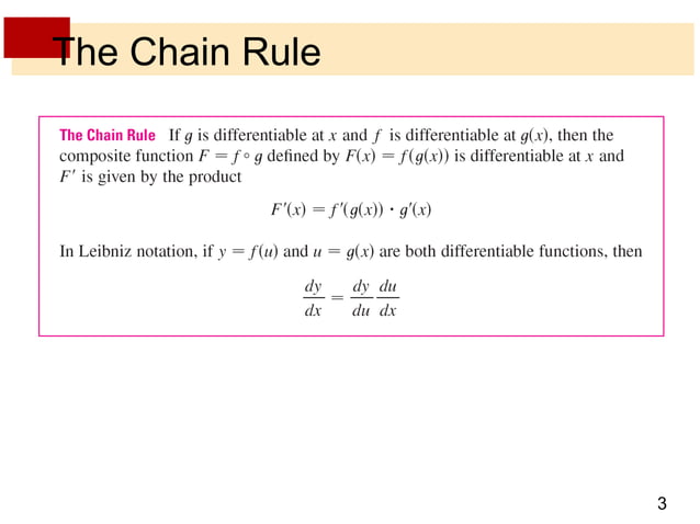 Lecture 10 chain rule - section 3.4 | PPT