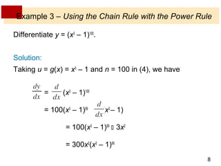 Lecture 10 chain rule - section 3.4 | PPT
