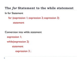 Lecture 10 - Control Structures 2 | PPT