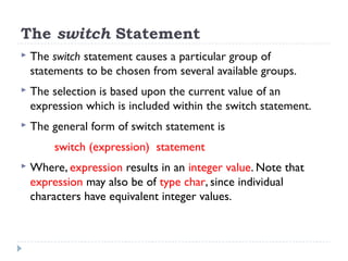 Lecture 10 - Control Structures 2 | PPT