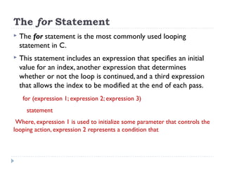 Lecture 10 - Control Structures 2 | PPT