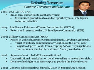 Lecture 10 defeating terrorism | PPT