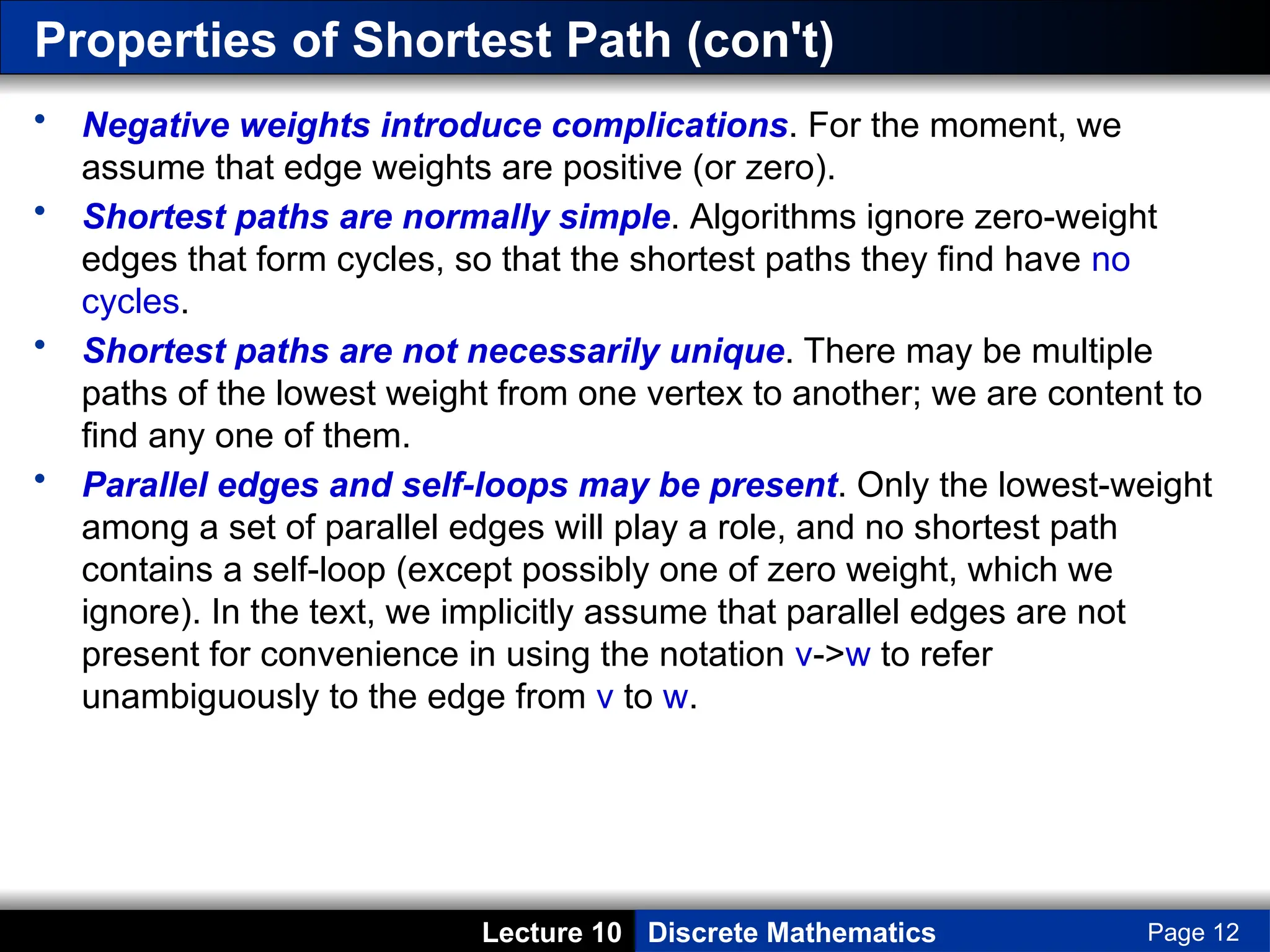Lecture 10 - Graph part 2.pptx,discrete mathemactics | PPT
