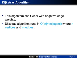 Lecture 10 - Graph part 2.pptx,discrete mathemactics | PPT