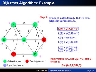Lecture 10 - Graph part 2.pptx,discrete mathemactics | PPT