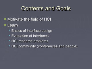 Human Computer Interaction | PPT