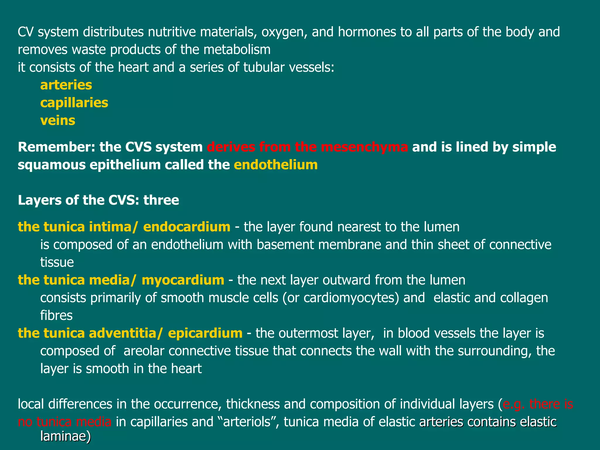 Lecture10 microscopic anatomy and embryology of the cardiovascular ...