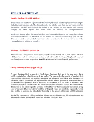 Lecture 10 mistake - cases | DOCX