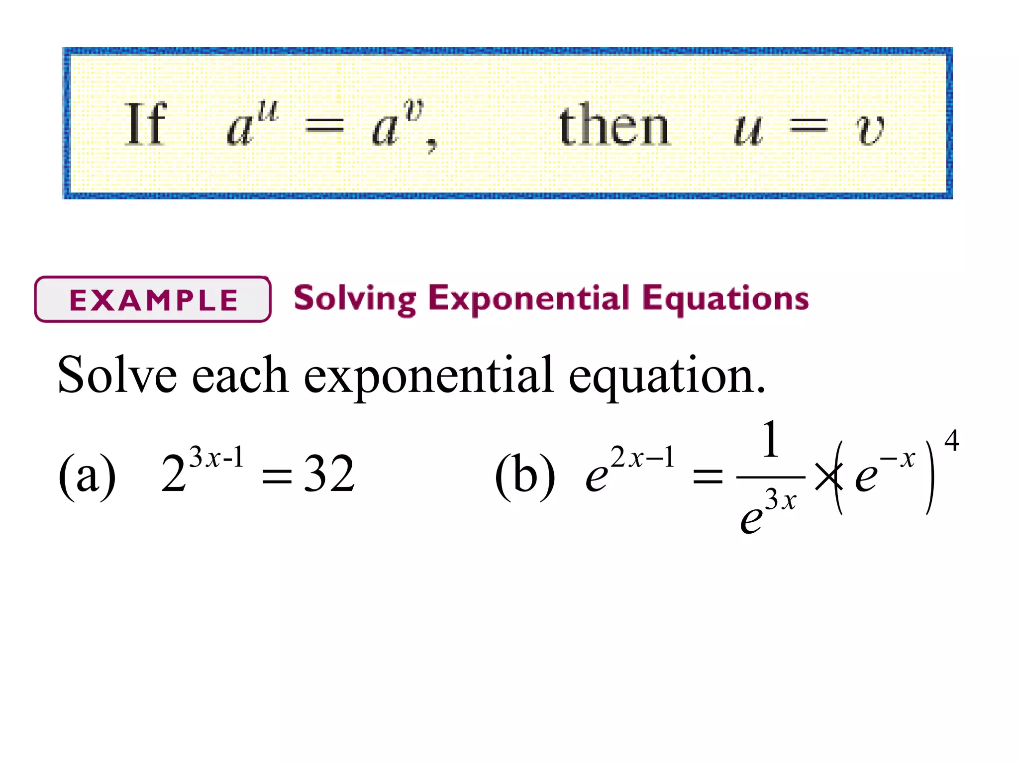Lecture 10 section 4.1 and 4.2 exponential functions | PPT