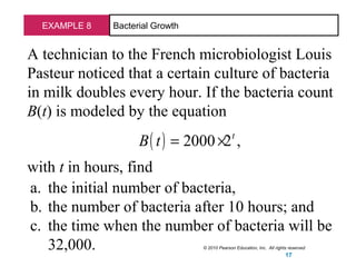 Lecture 10 section 4.1 and 4.2 exponential functions | PPT