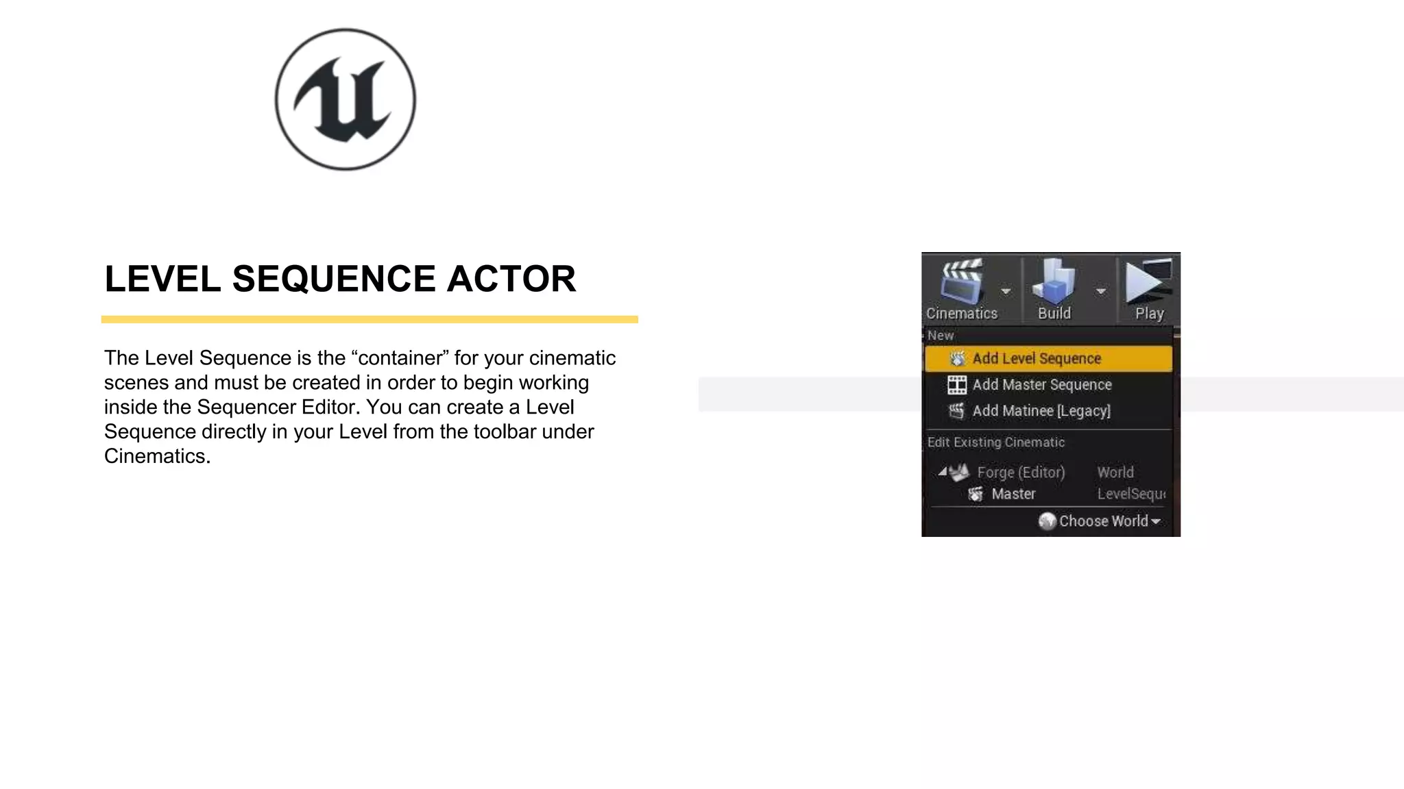 Creating Cinematics with Sequencer | PPTX