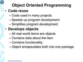 Lecture 10 software development | PPT | Programming Languages | Computing