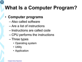 Lecture 10 software development | PPT | Programming Languages | Computing