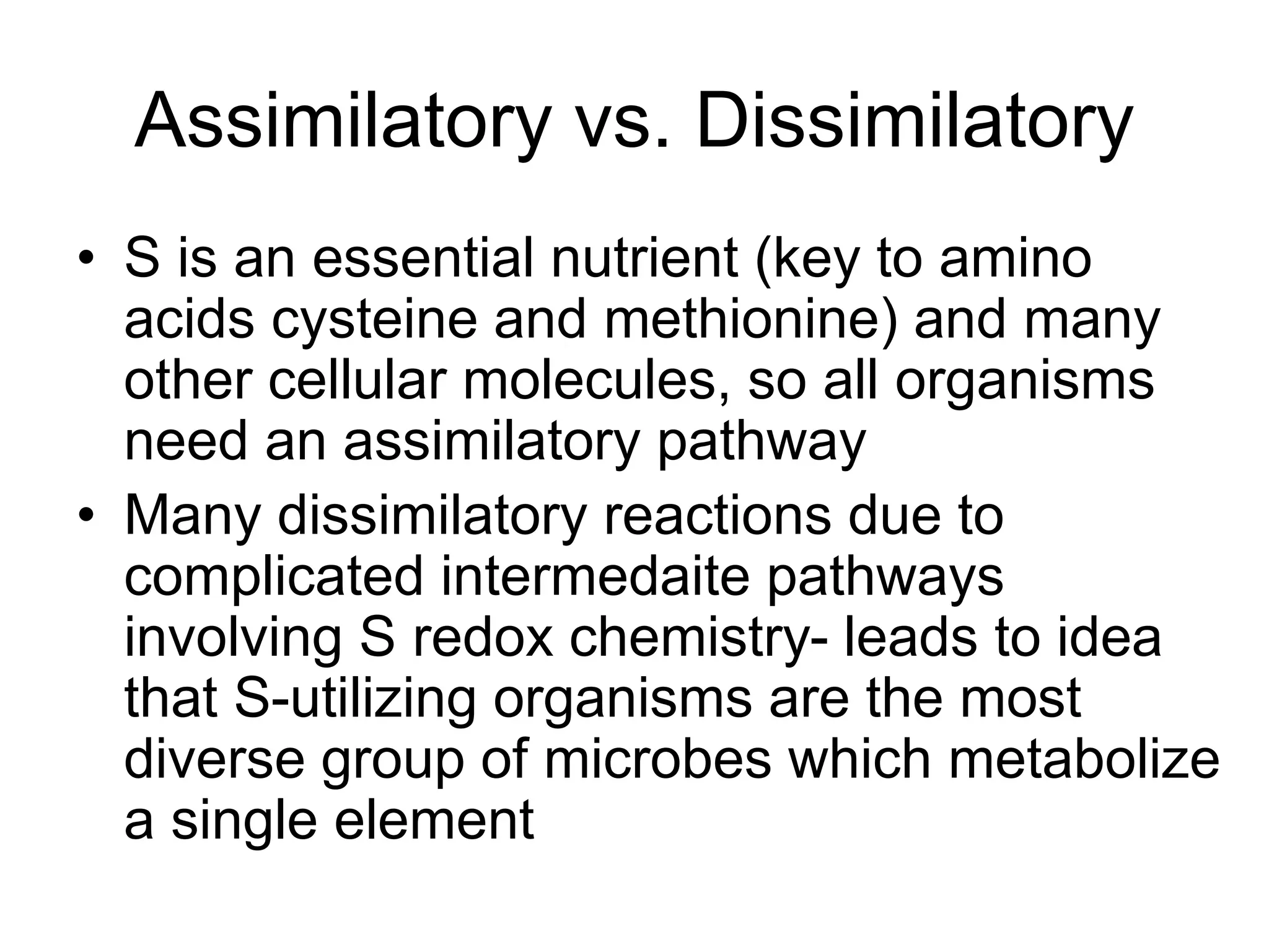 Lecture 10 - Sulfur cycling.ppt, reduction | PPT
