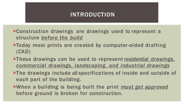 Construction Drawing Types - Learn