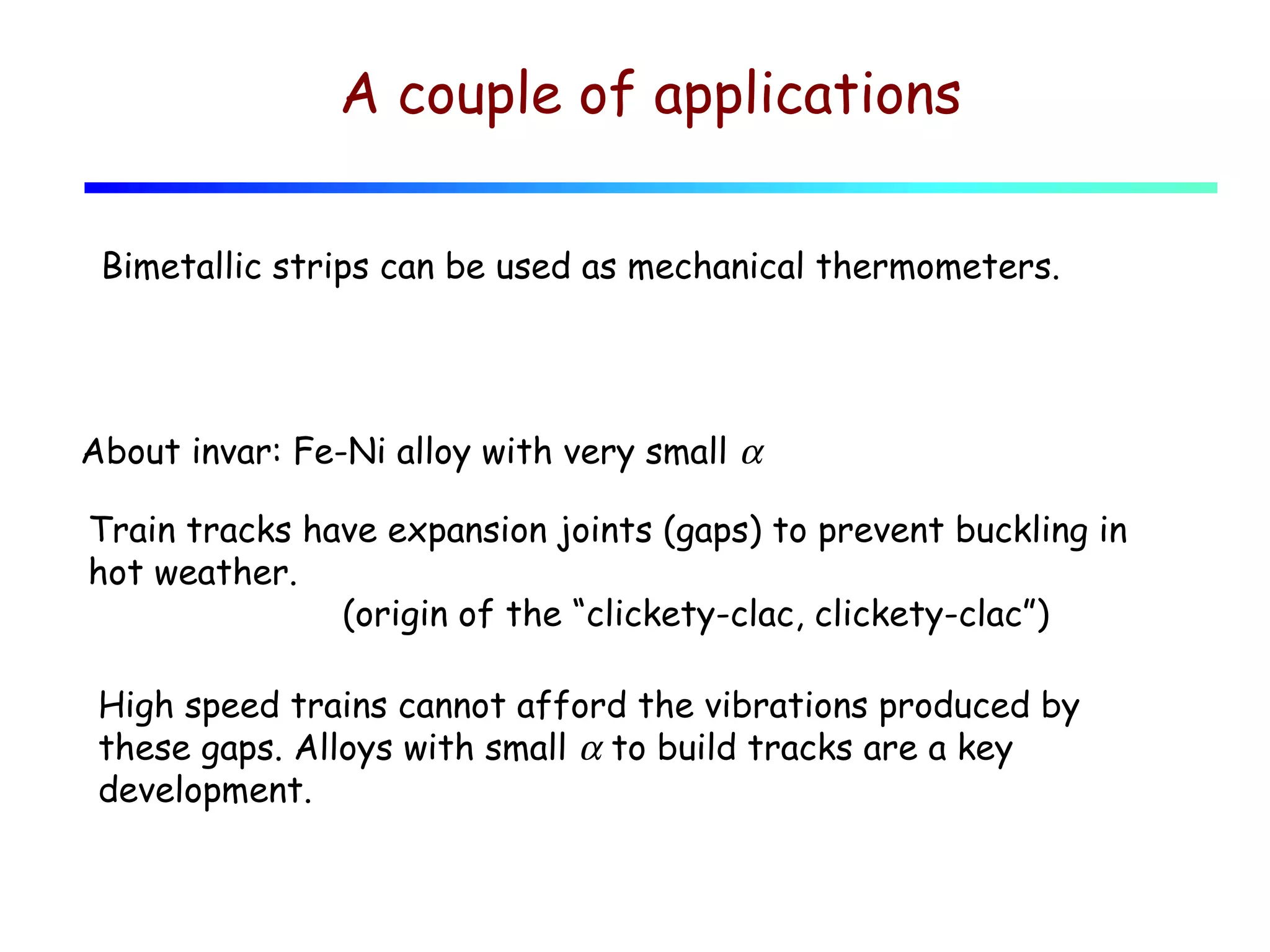 Lecture 10 temperature. thermometers. thermal expansion. | PPT