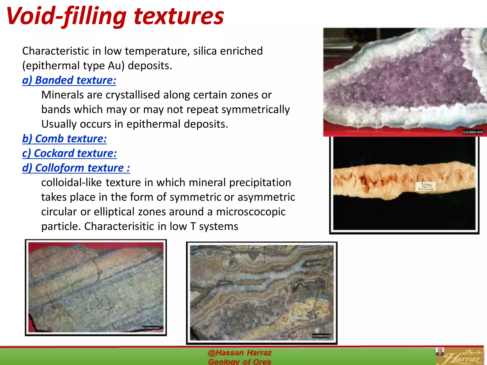 Lecture 10 textures of ore deposits and associated features | PDF