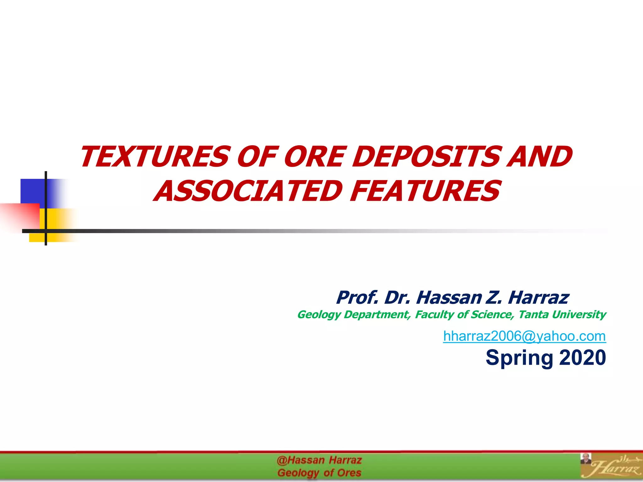 Lecture 10 textures of ore deposits and associated features | PPT