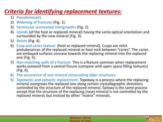 Lecture 10 textures of ore deposits and associated features | PDF