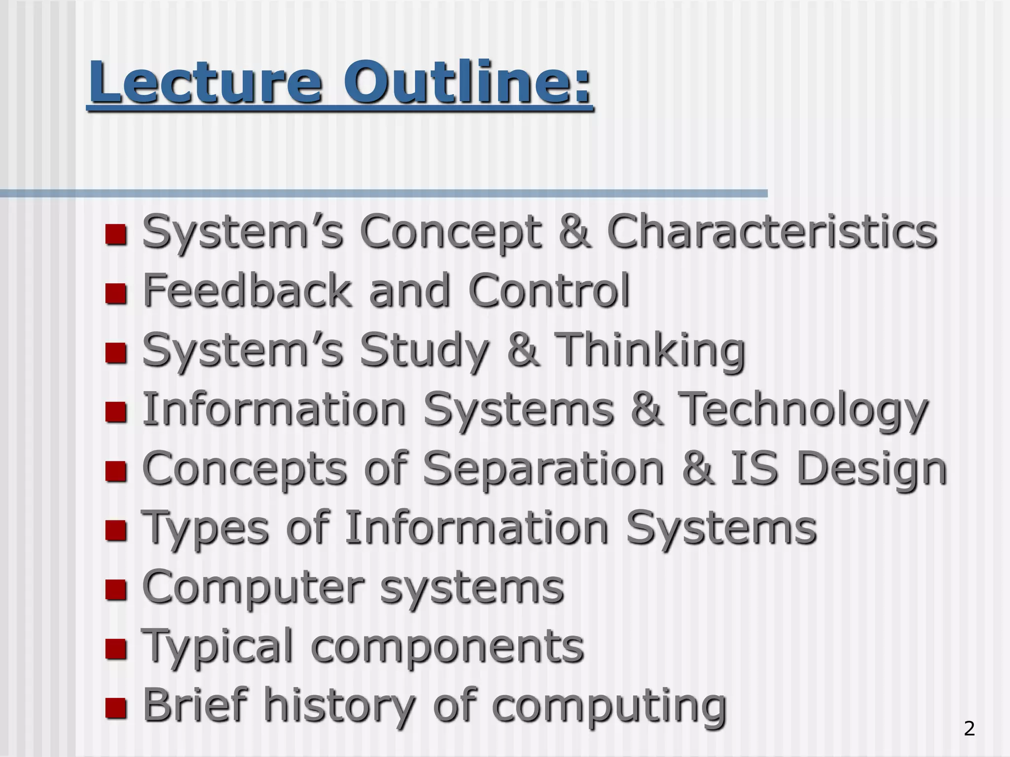 Information Systems and Technology: Basic Concepts | PPT