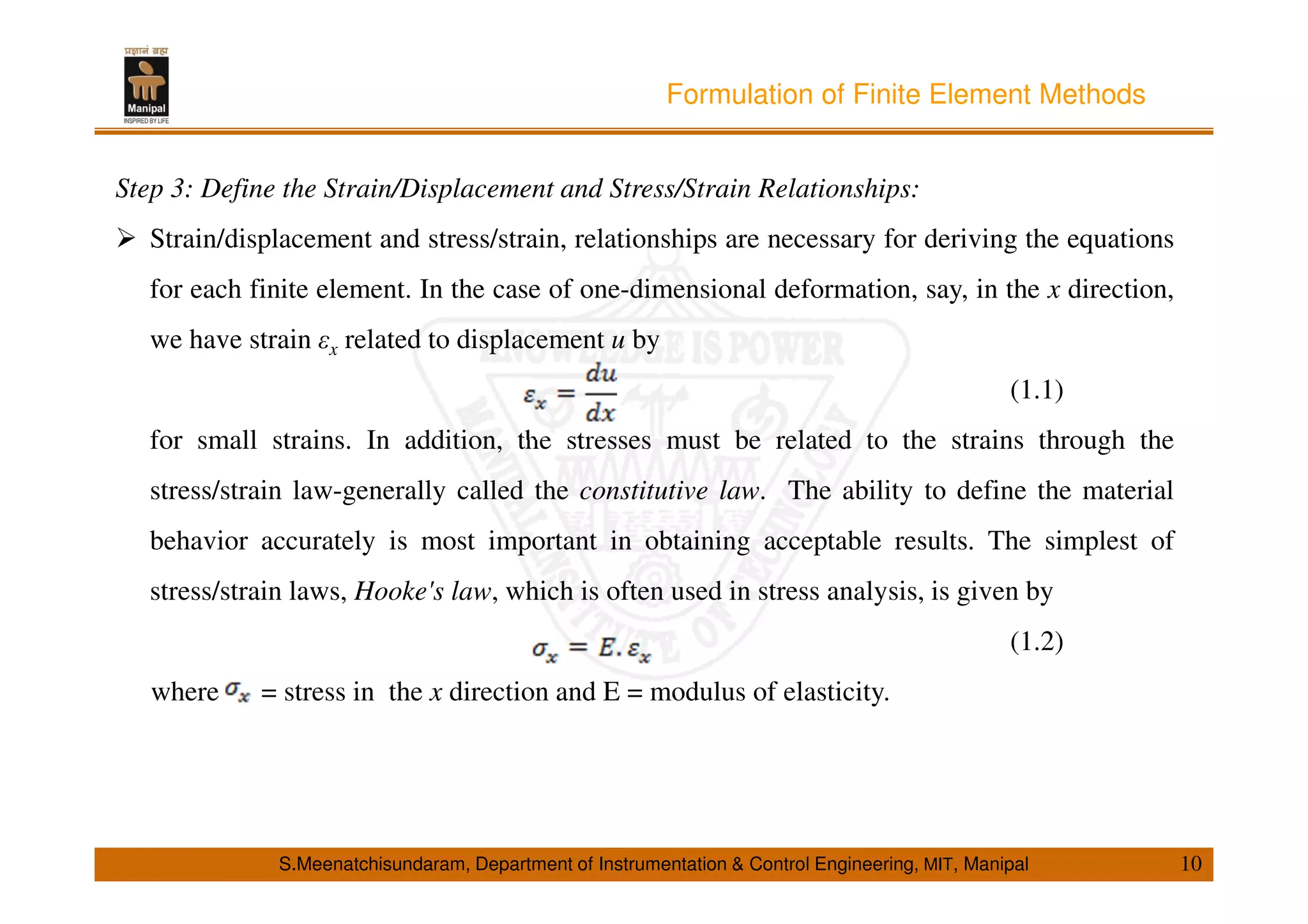 Lecture 10,11 Basics of FEM | PDF