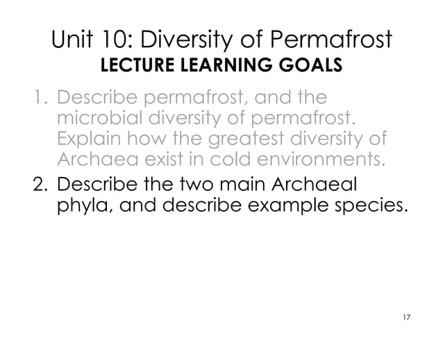Lecture 10 (3 9-2021) archaea | PPT