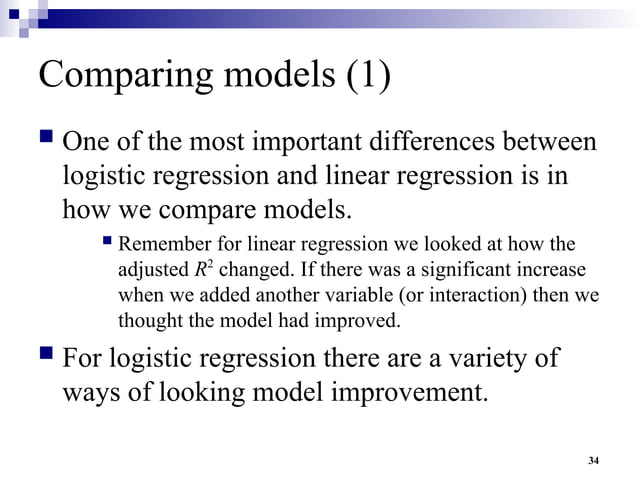 Introduction to linear and logistic regression | PPT