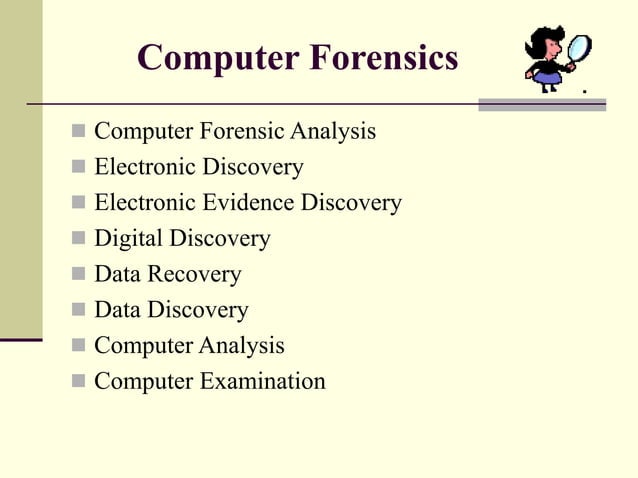 Introduction to Computer Forensics for all streams. | PPT
