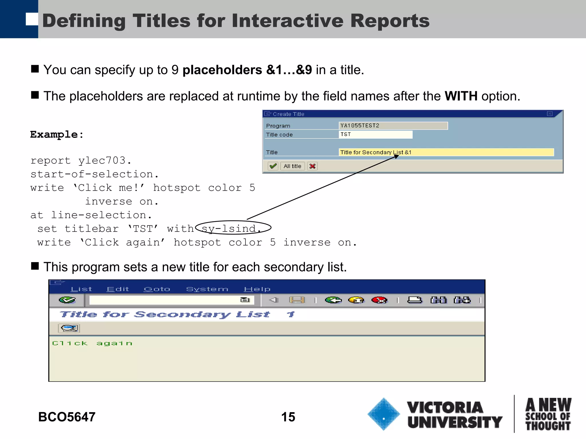 Lecture10 Abap On Line Ppt Operating Systems Computer Software