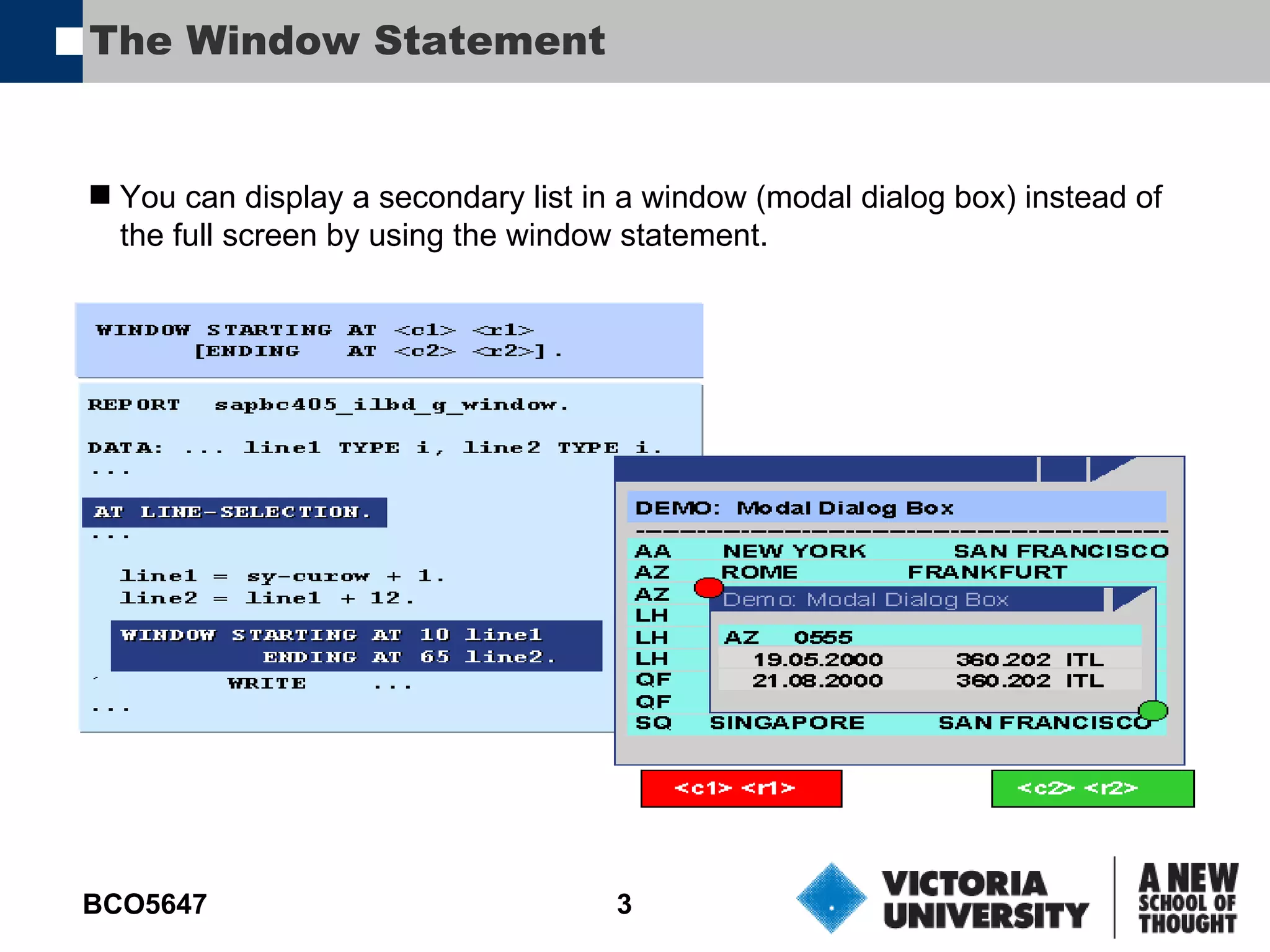 Lecture10 Abap On Line Ppt Operating Systems Computer Software